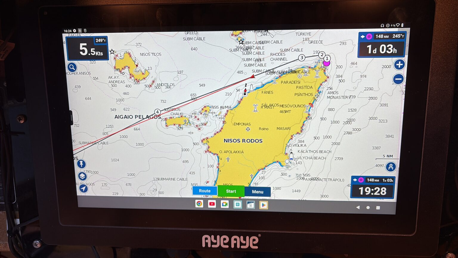 Pindar Sailing_Sailing Architect_Route Rhodos - Zeilhelden